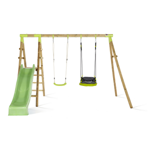 Plum Premium Double Swing with Slide [Lime] Glide Nest & Swing Seat ...
