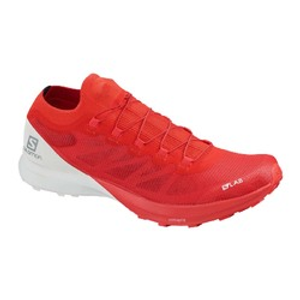 Salomon SLab Sense 8 Trail Running Shoes - Racing Red/White/White ...