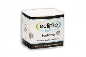 ECLIPSE 4005 SUNFLOWER "QUALITY" 2 PLY 250 INTERLEAVED TOILET TISSUE ...