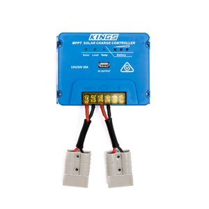 Kings MPPT Solar Regulator 20A Charging Includes 2x Quick Connect Plugs ...