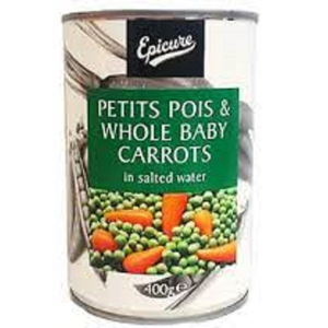 Epicure Petits Pois & Whole Baby Carrots in Salted Water 400g reviews ...