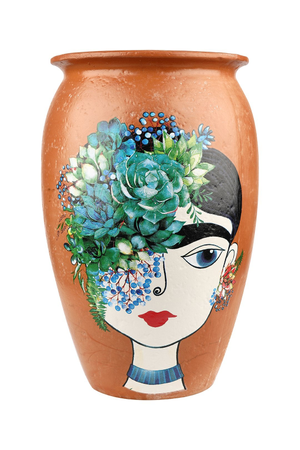 Large Frida Kahlo Blue Flower Ceramic Vase reviews - ISHKA - Trustpilot