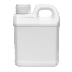 1 Litre Jerry Can White or Clear Plastic Container Bottle with Cap ...
